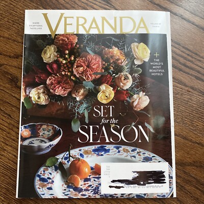 Veranda Magazine November December 2023 Set For The Season | eBay