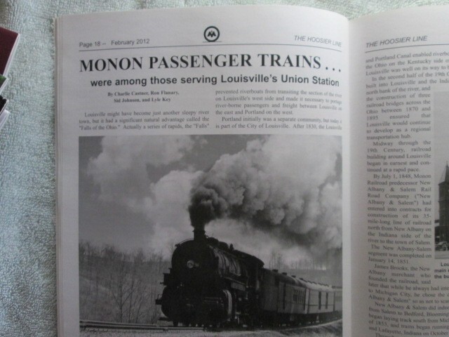 The Hoosier Line, Monon Railroad Historical - Technical Society ...