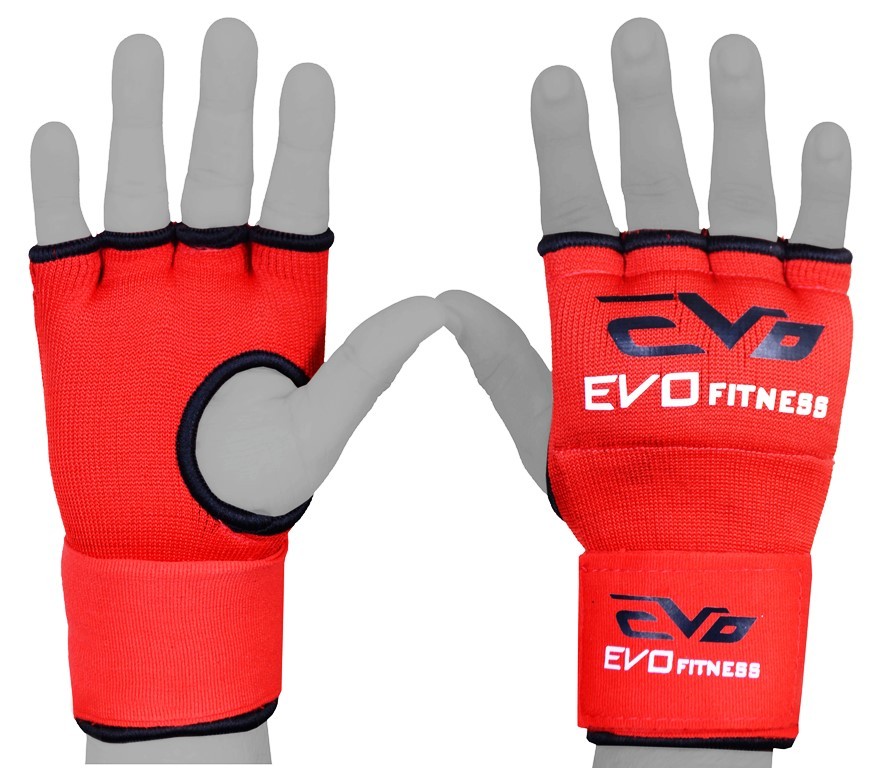 EVO Boxing Inner Gel Gloves Quick Hand wraps Punch Bag Training MMA ...