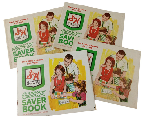 4 Vintage S&H Green Stamps QUICK SAVER BOOK With Order/Redemption Form ...