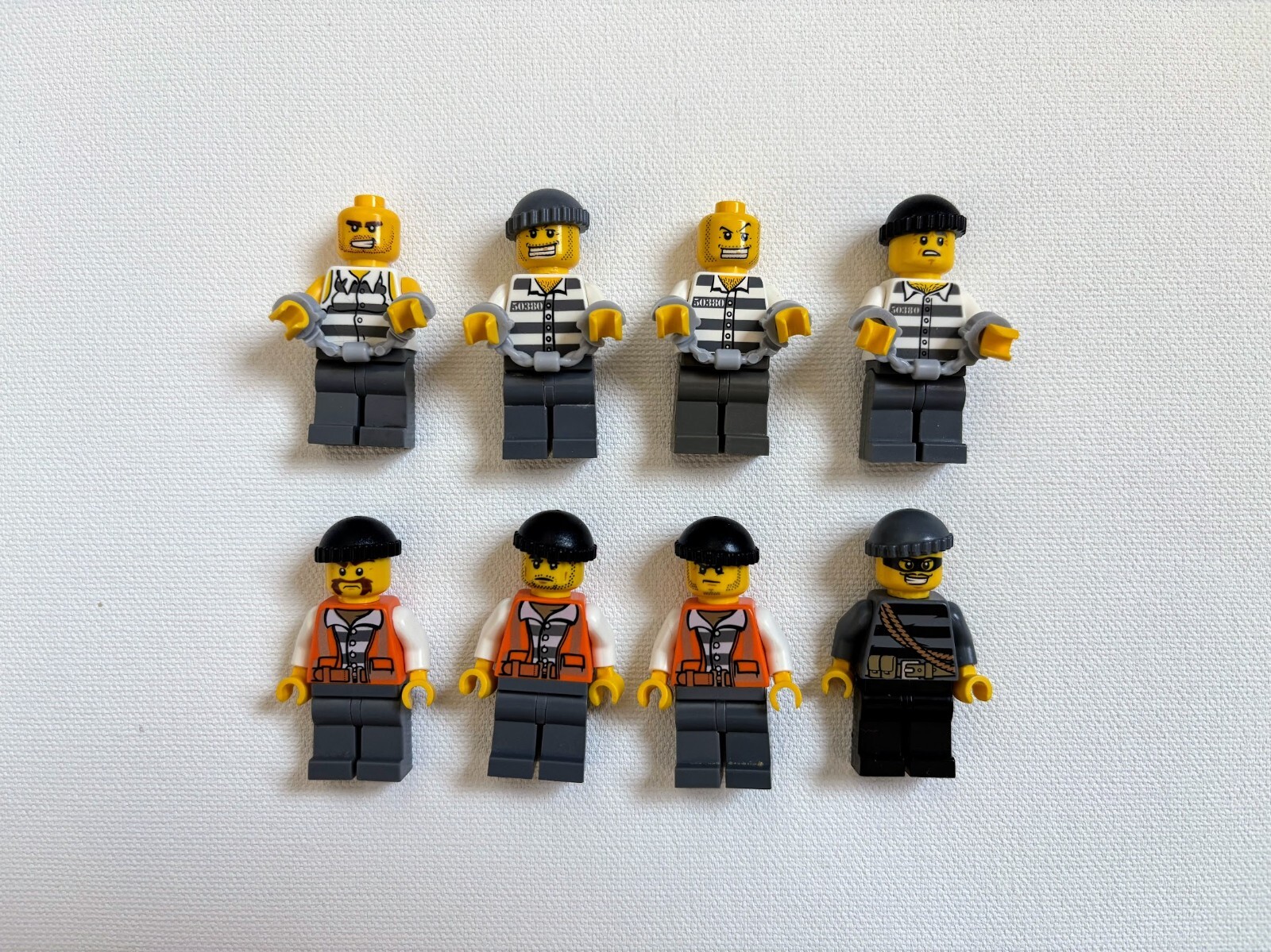 Lego City Jail Prisoner Robber with Accessories Minifigures of 8 | eBay