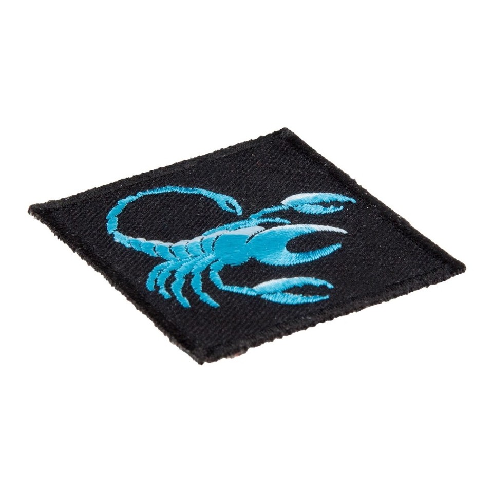 Zodiac Scorpio Blue Scorpion Arachnid Patch, Astrology Sign Patches | eBay