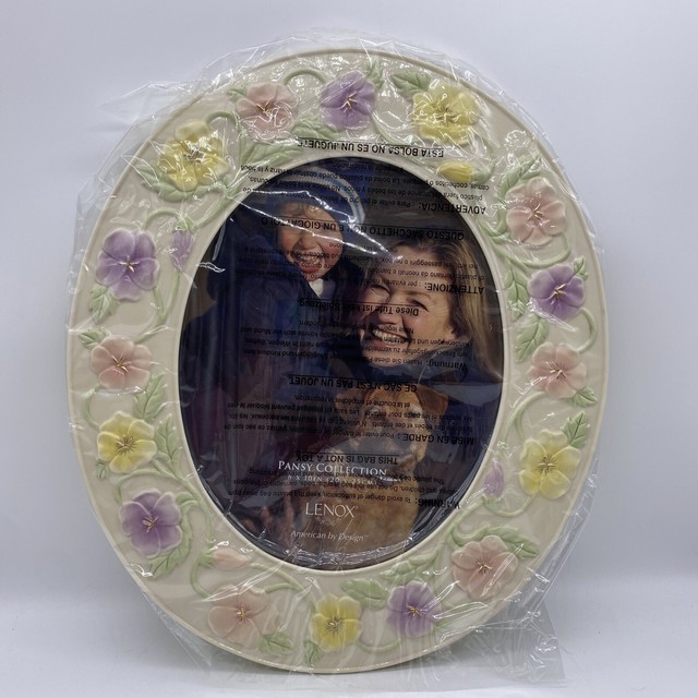 Lenox Ex-Large Pansy Flower Oval Picture Frame for 8x10 - for sale ...