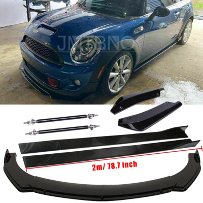 For Mini Cooper S R56 F56 Side Skirt Front & Rear Bumper Lip Splitter ...
