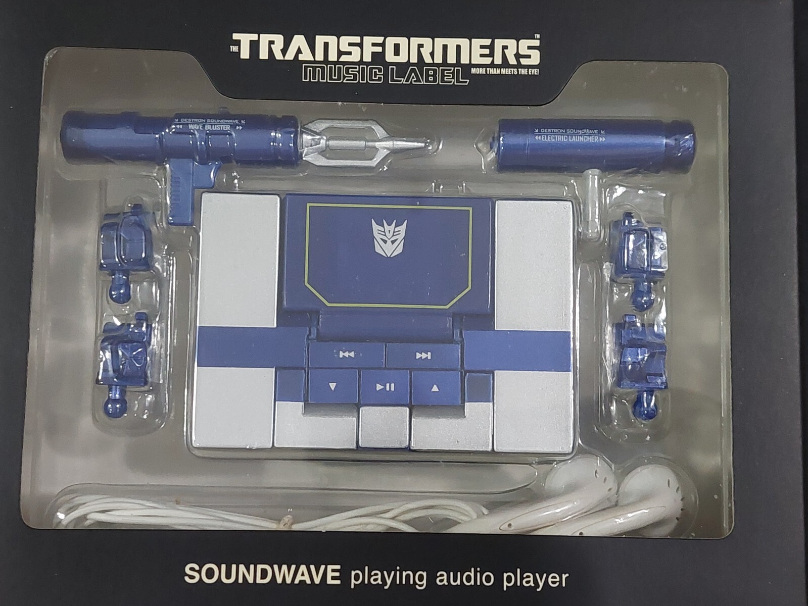 2 Takara Transformers Music Label Soundwave Mp3 Player Figure Spark Blu ...