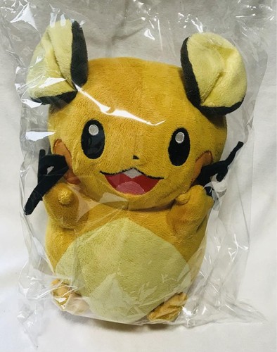 Pokemon Genki Ni Henji Cheek Scrubbing Dedenne Plush | eBay