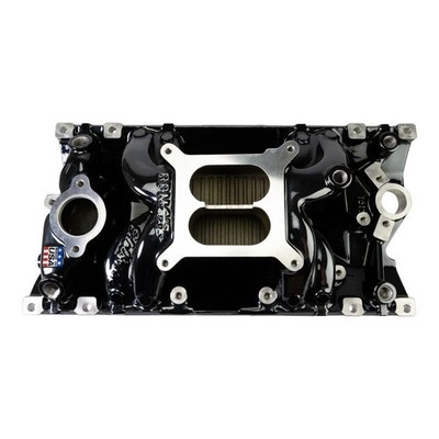 Chev 350 Vortec Edelbrock Performer EPS Intake Manifold Black Plasma ...