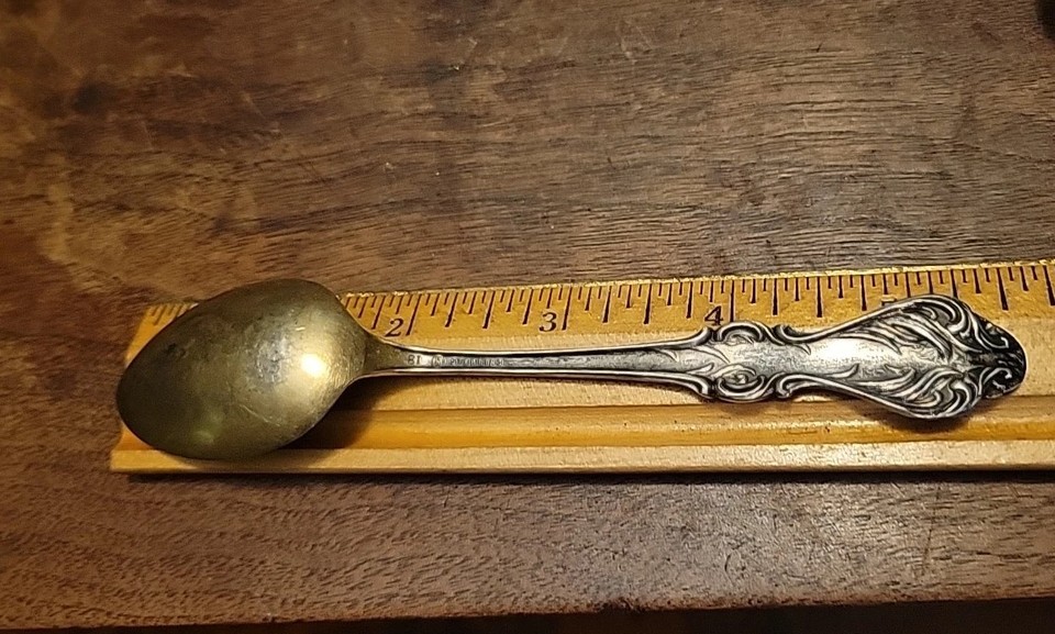 SHEPARD Sterling Silver Enameled POPPY Souvenir Spoon KEMPER FALLS ...