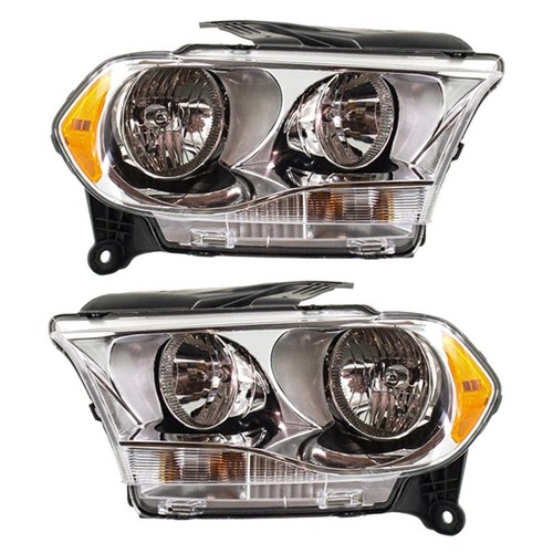 NEW PAIR OF HEADLIGHT FITS DODGE DURANGO HEAT SPORT 2011-13 CH2503228 ...