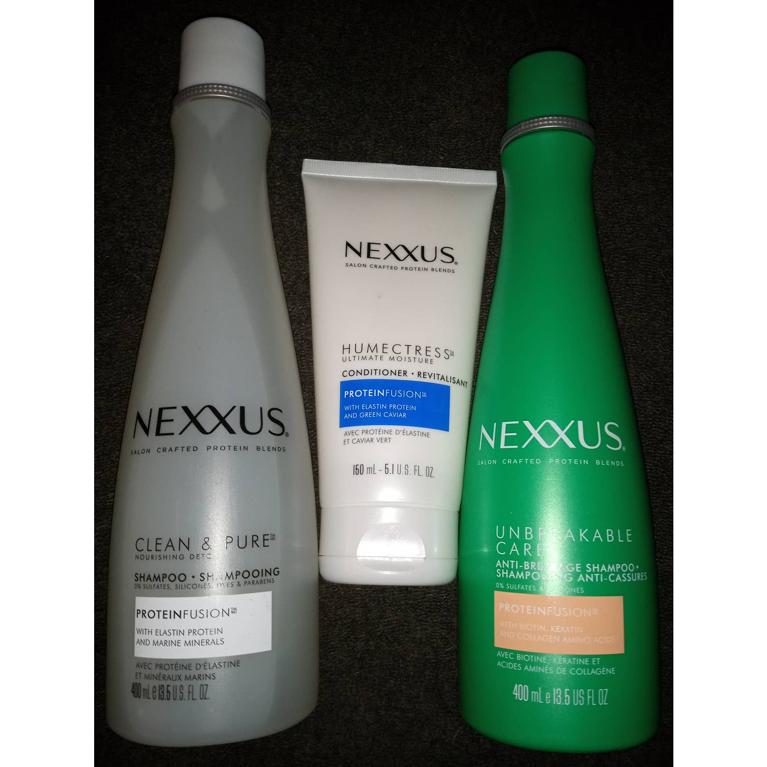 Lot of Nexxus Humetress Conditioner, Unbreakable, Clean & Pure Shampoo ...