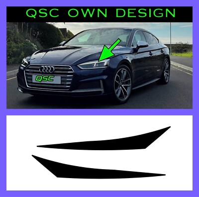 X2 Audi A5/S/RS B9 Black Eyebrow Eyelid Sticker Decals (QSC) | eBay UK