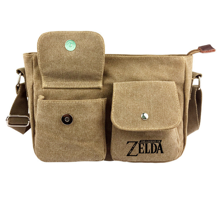 The Legend of Zelda Winged Triforce Canvas Shoulder Messenger Bag ...