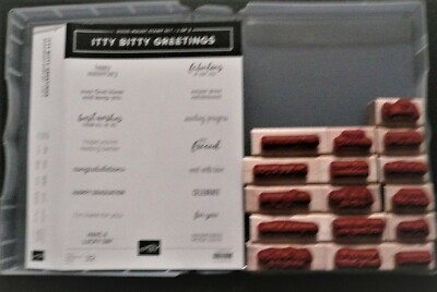 Stampin' Up! Itty Bitty Greetings stamp set, used, retired | eBay