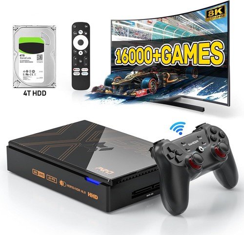 Kinhank Super Console X5 PRO Retro Game Console with 4TB 16000+Games ...