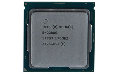 Intel Xeon E-2288G SRFB3 8Cores 3.7GHz CPU C246 Processors UNLOCKED ...
