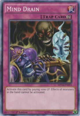 YUGIOH - Mind Drain - MP14-EN053 - Common - 1st Edition - NM - FLAT ...