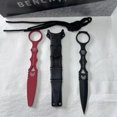 Benchmade SOCP 176BK-COMBO Trainer Knife Set with Black Sheath Fixed ...