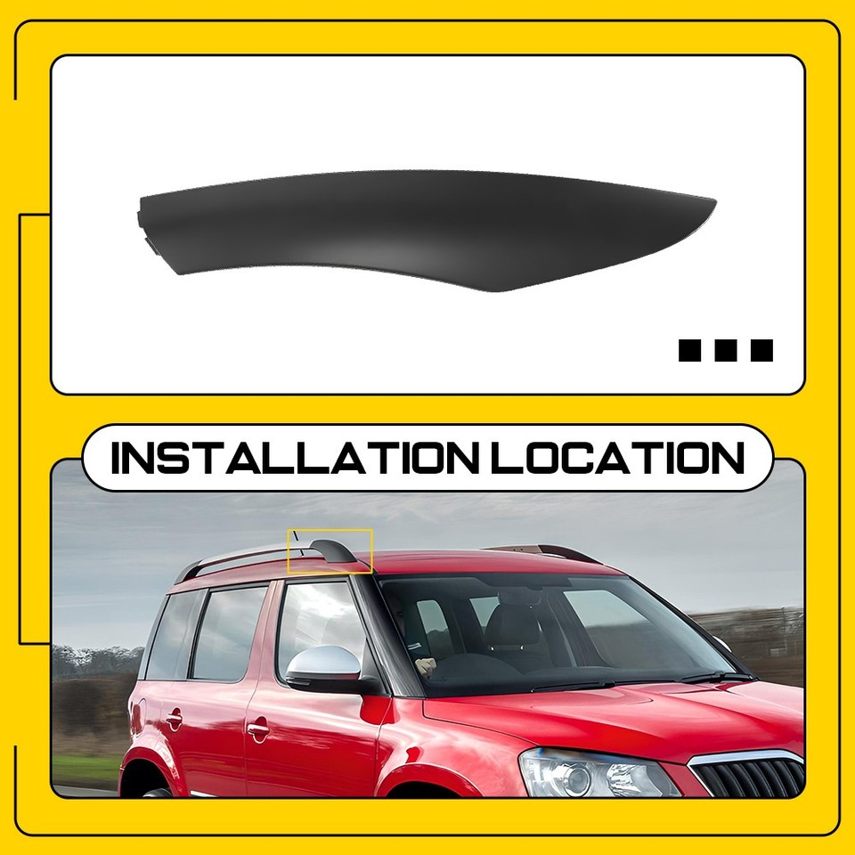 Right Front Luggage Rack Bar End Cover Cap Trim LD860145GT5 For Skoda ...