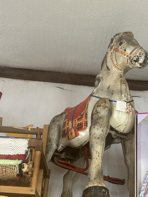 Antique Mobo Bronco Ride On Toy Metal Horse Made In England | eBay