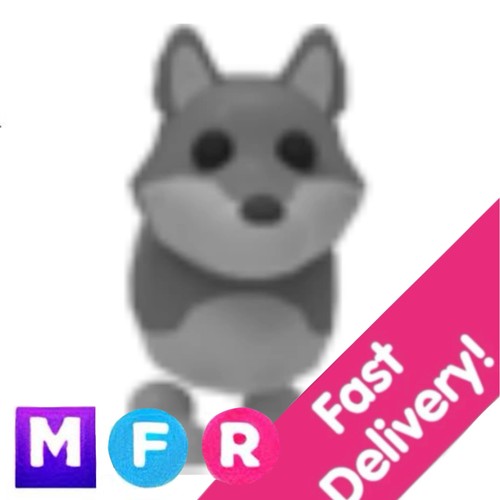 Adopt Me Wolf Mega Neon Fly Ride Roblox Virtual Pet US Seller | eBay