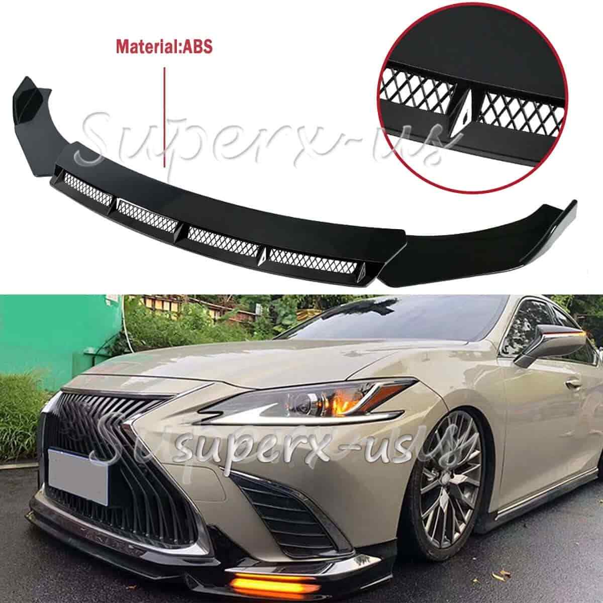 For Lexus ES250 ES300 ES330 ES350 Gloss Front Bumper Lip Splitter ...