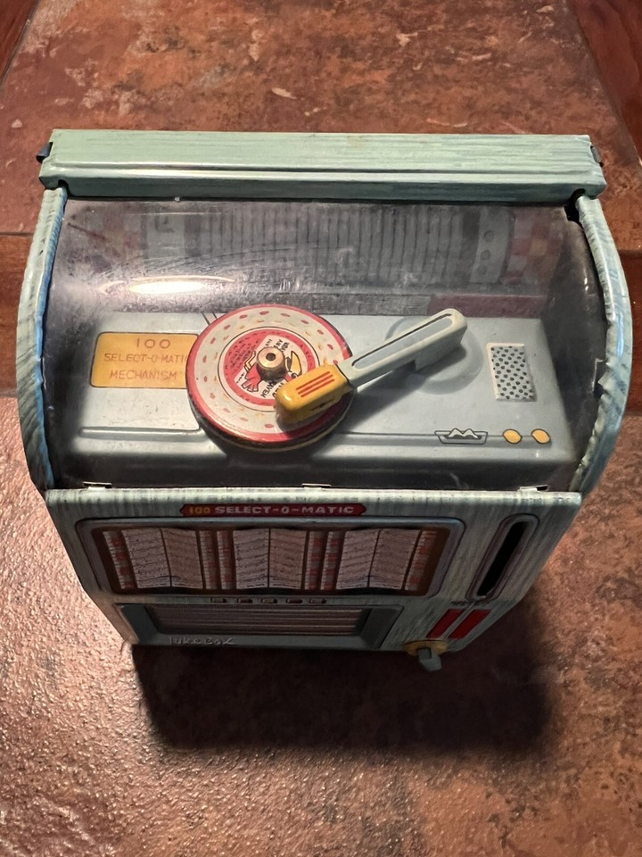 Vintage Haji SELECT-O-MATIC JUKEBOX - Made in Japan Tin Wind Up Toy ...