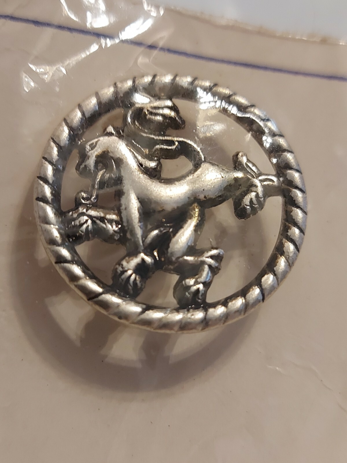 3 Pack NOS Vintage Supreme Metal Buttons Lion Griffin Twisted Bezel ...