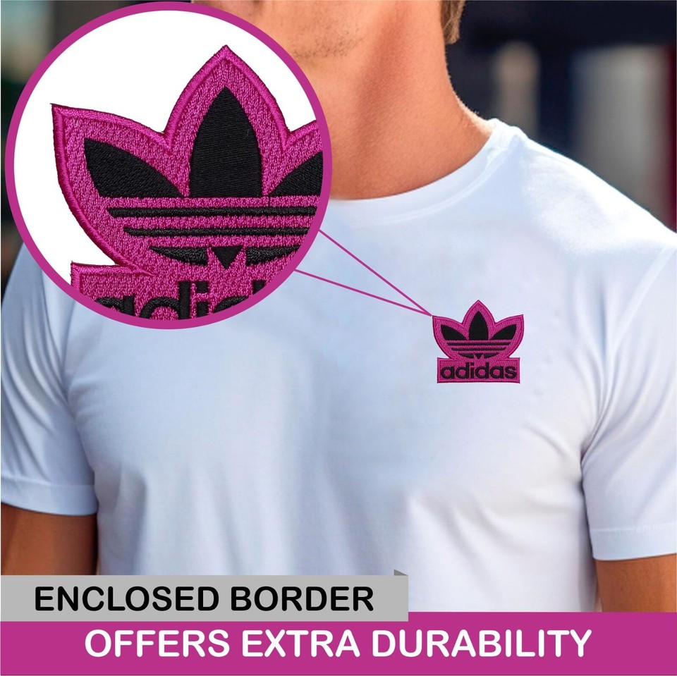 Adidas Sport's Wear Brand Logo Iron On Patch - Sew Patch - Embroidered ...