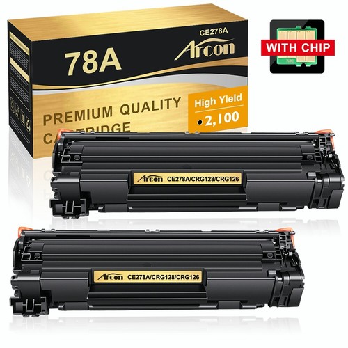 2 CE278A For HP 78A Black Toner Cartridge LaserJet Pro P1606dn P1606 ...