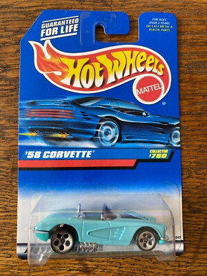 Hot Wheels '58 Corvette #780 #19949 | eBay