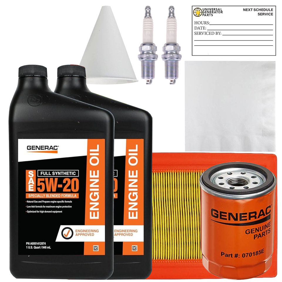 Generac 5W-20 Maintenance Kit for 20kW &22kW Generators Evolution ...