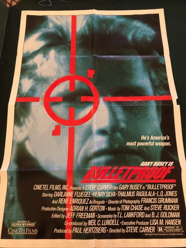 Bulletproof original 1987 movie poster 27x40 - Gary Busey | eBay