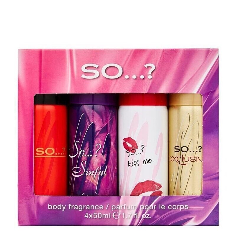 So…? Miss So…? Unique Body Mist 150ml Fragrance Spray Present Gift Set ...