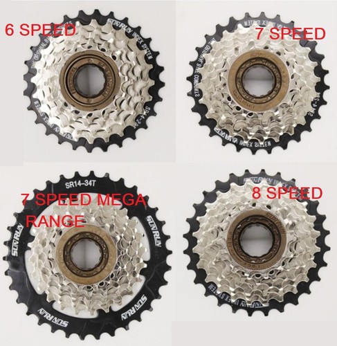 SUNRUN GEAR FREEWHEELS 6, 7 /, 7MEGA , 8 / SPEED, SHIMANO & SRAM ...