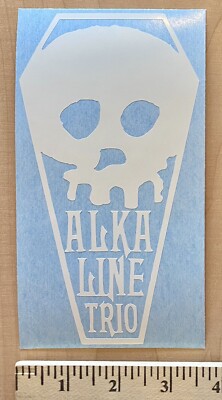 Alkaline Trio White Coffin Logo Vinyl Decal Sticker | eBay