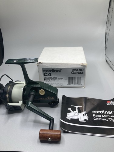 1984 Vintage Abu Garcia Cardinal C4 Special Green Body Spinning Reel ...