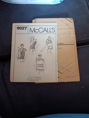 Vtg (1984) McCall's 9027 Unisex Tops - For Stretch Knits Only Size L 40 ...