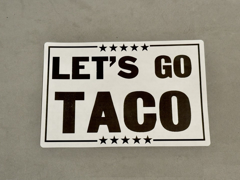 LET'S GO TACO Thermal Slap Stickers (Lot) | eBay