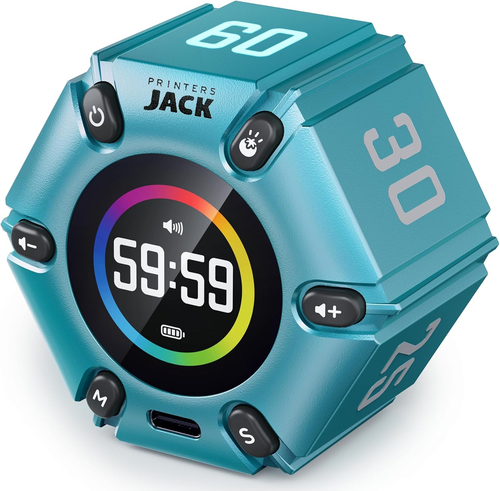 Pomodoro Timer, Magnetic Visual Timer with Flip Countdown, Silent ...