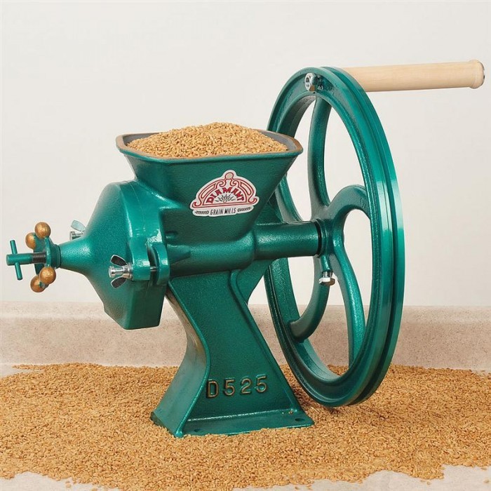 Diamant Hand Grain Mill, Heavy Duty Manual Crank Coarse to Fine Flour ...