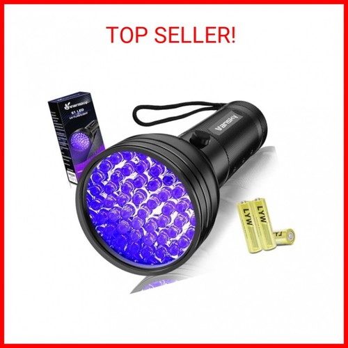 Vansky Black Light UV Flashlight, Upgraded 51 LED Blacklight Pet Urine Detector | eBay