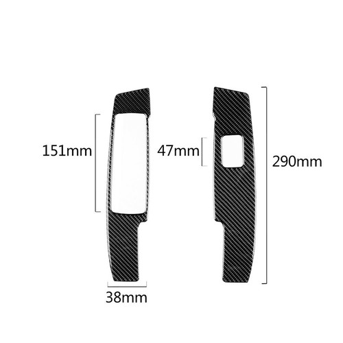 Carbon Fiber Window Lift Panel Cover Trim For Mercedes-Benz C Class ...