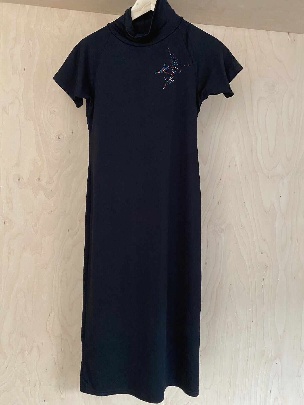 Vintage Red Or Dead (1990s) Black Body Fitting Dress … - Gem