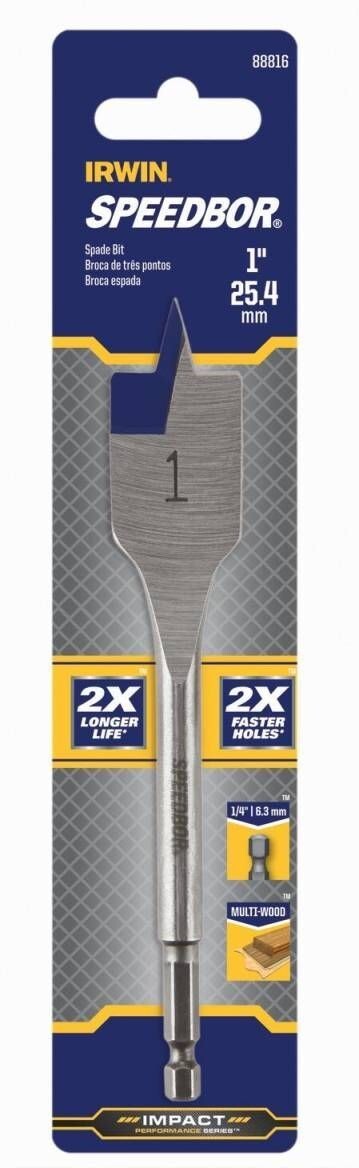 New Irwin Speedbor, 1" Spade Drill Bit 88816 | eBay