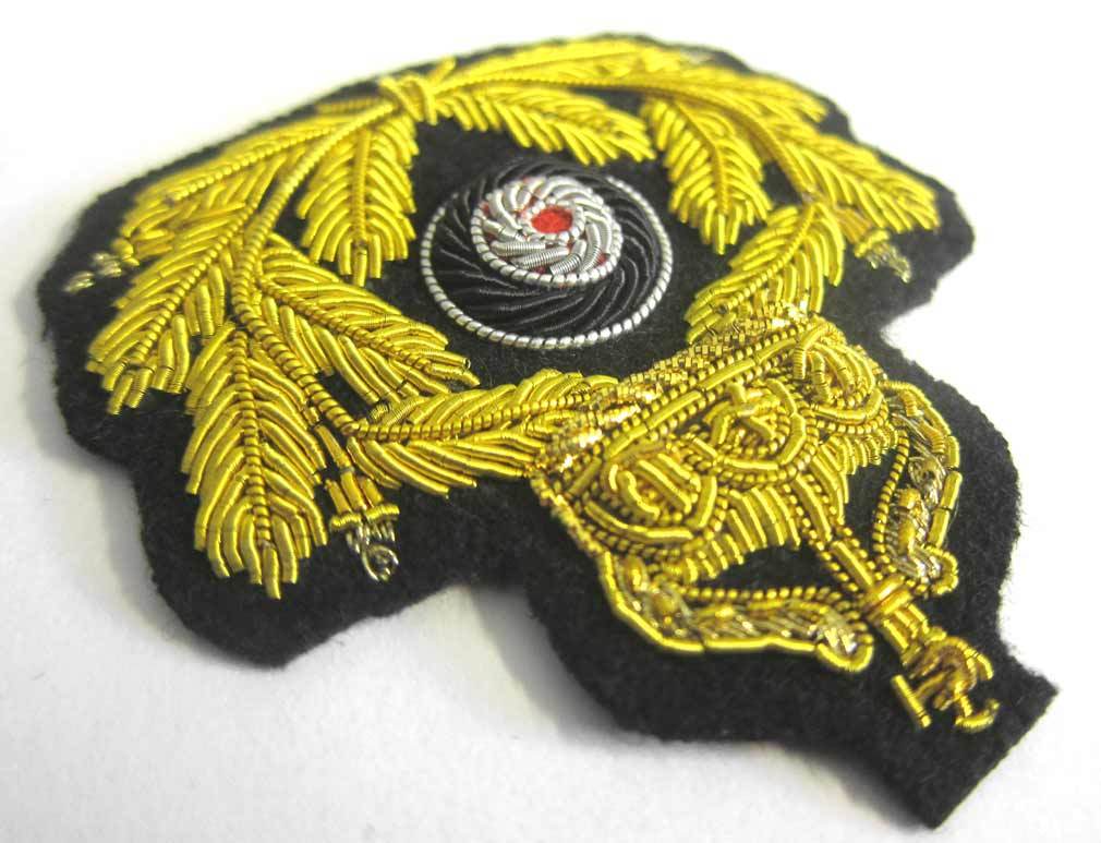 WW1 German Navy Cap Badge Kaisermarine Imperial Officer Wreath WWI U ...