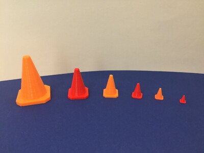 (6) RC Car Track Saftey CONES - Pick a Color!!! Multiple Sizes!!! 28mm ...