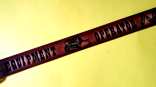 EQUIPMENT OPERATOR BELT LEATHER Genuine Cowhide 1 1/2" & Standard funct ...