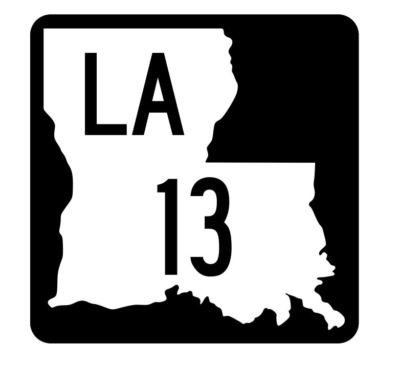 Louisiana State Highway 13 Sticker Decal R5740 Highway Route Sign | eBay
