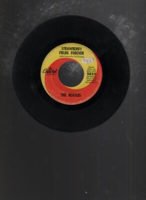 The Beatles 45RPM 7" Single Strawberry Fields Forever Capitol 5810 ...