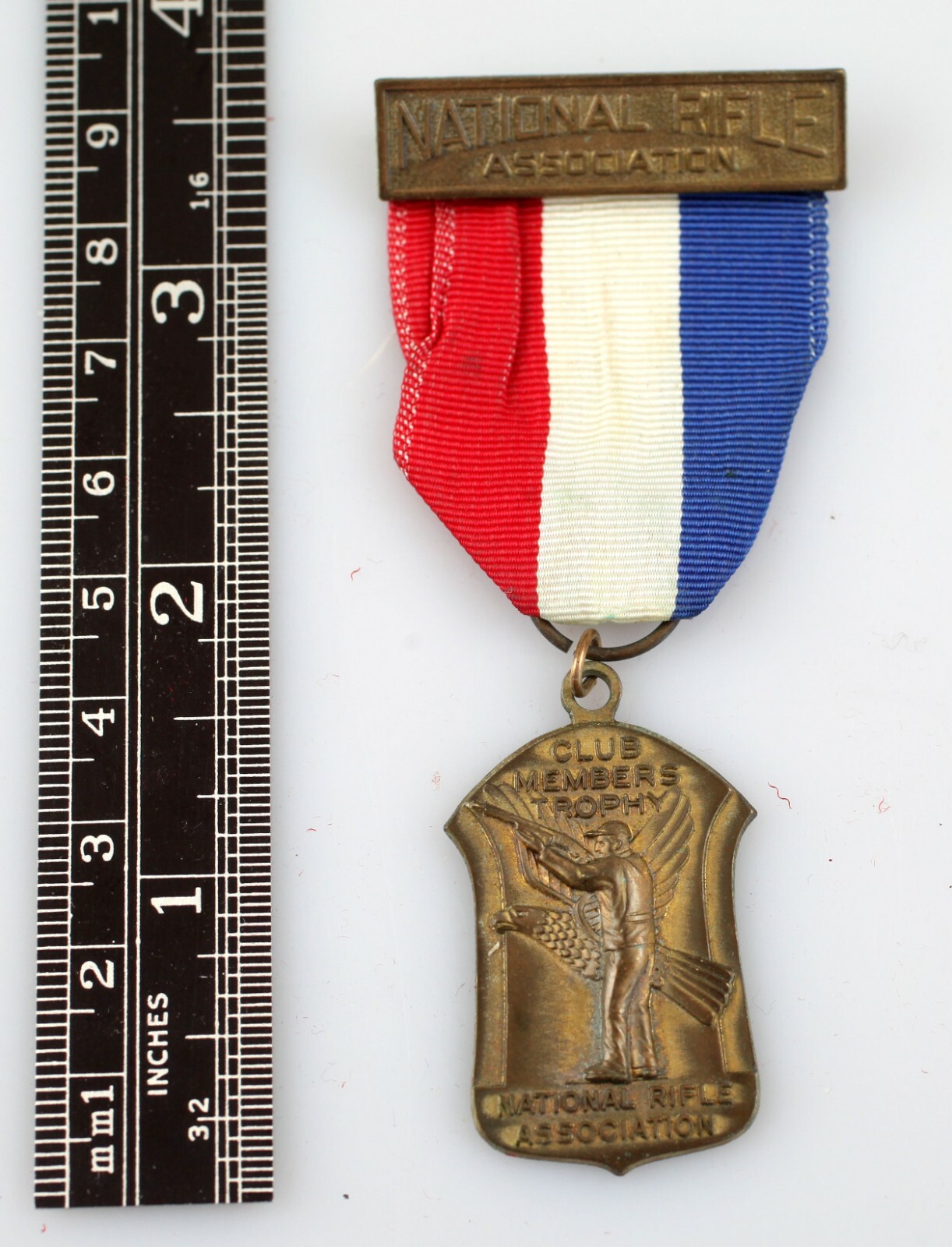 Vintage NRA National Rifle Association Club Members Trophy Medal and ...